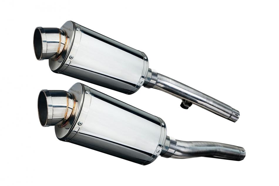 TRIUMPH Trophy 1200 1991-1993 Echappement Silencieux 225mm Ovale Inox PISTE