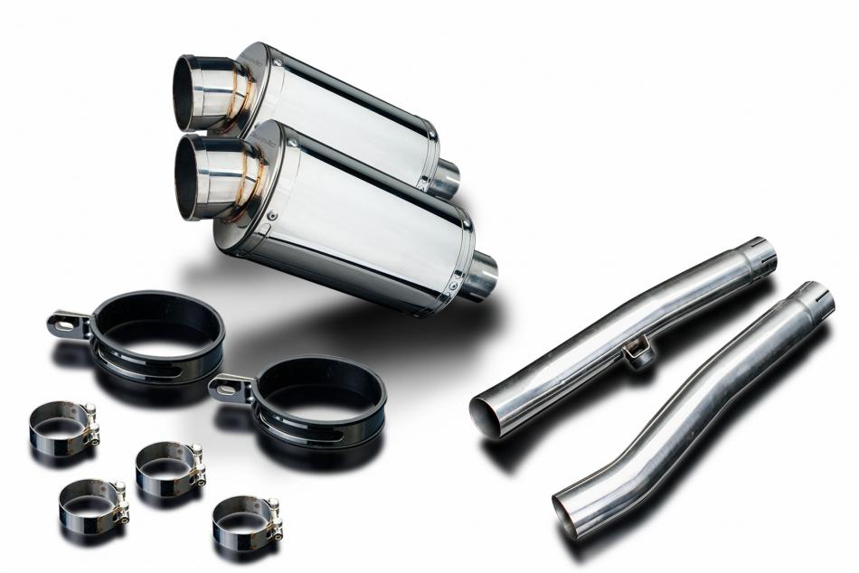 TRIUMPH Trophy 1200 1991-1993 Echappement Silencieux 225mm Ovale Inox PISTE