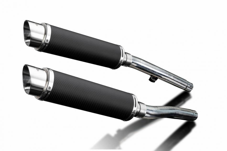 TRIUMPH TROPHY 1200 1991-1993 Echappement Silencieux 350mm Rond Carbone